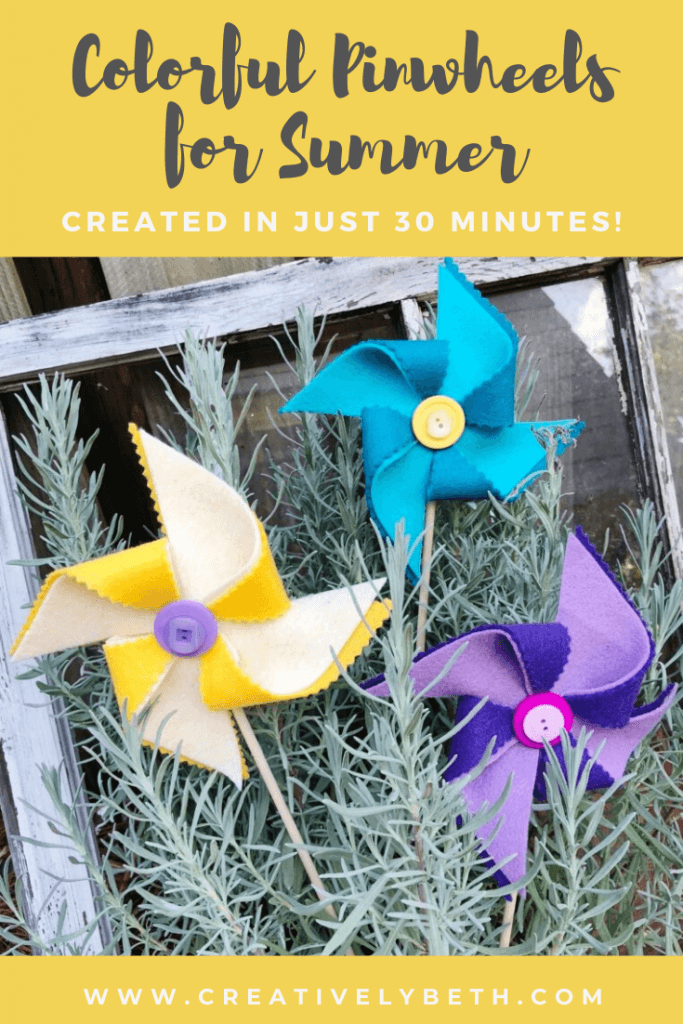Colorful Pinwheels for Summer let's Craft with the Kiddos