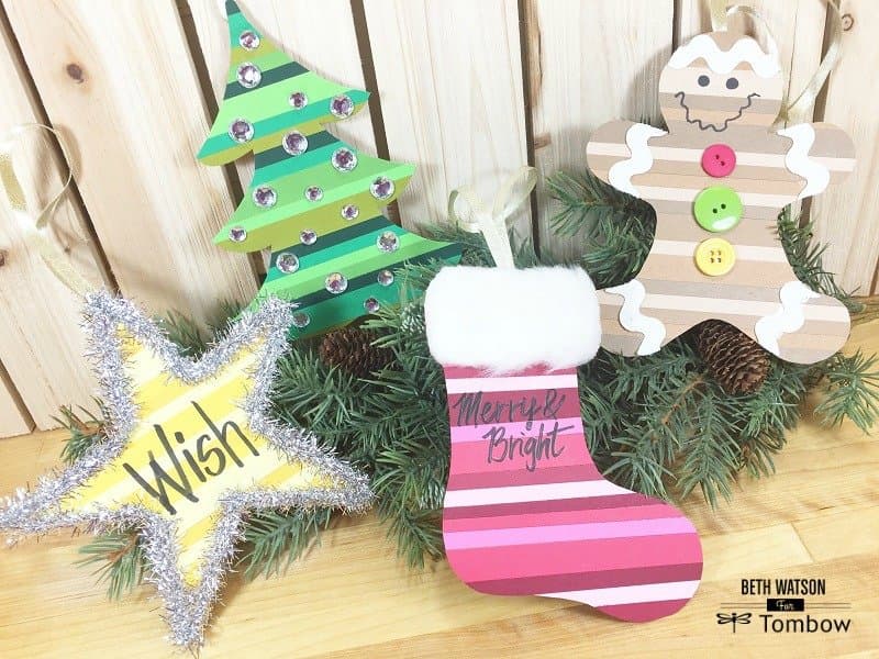 Scrap Paper Christmas Ornaments a Holiday Upcycle