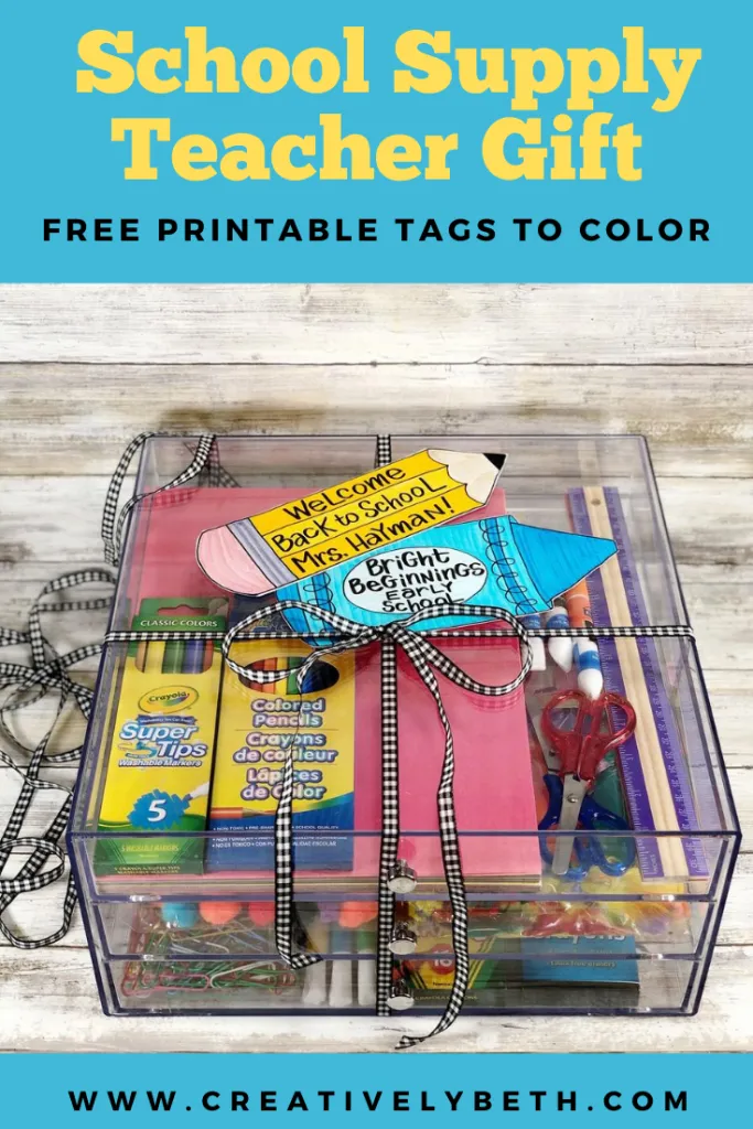 Back to School Teacher Gift with FREE Printable Tags
