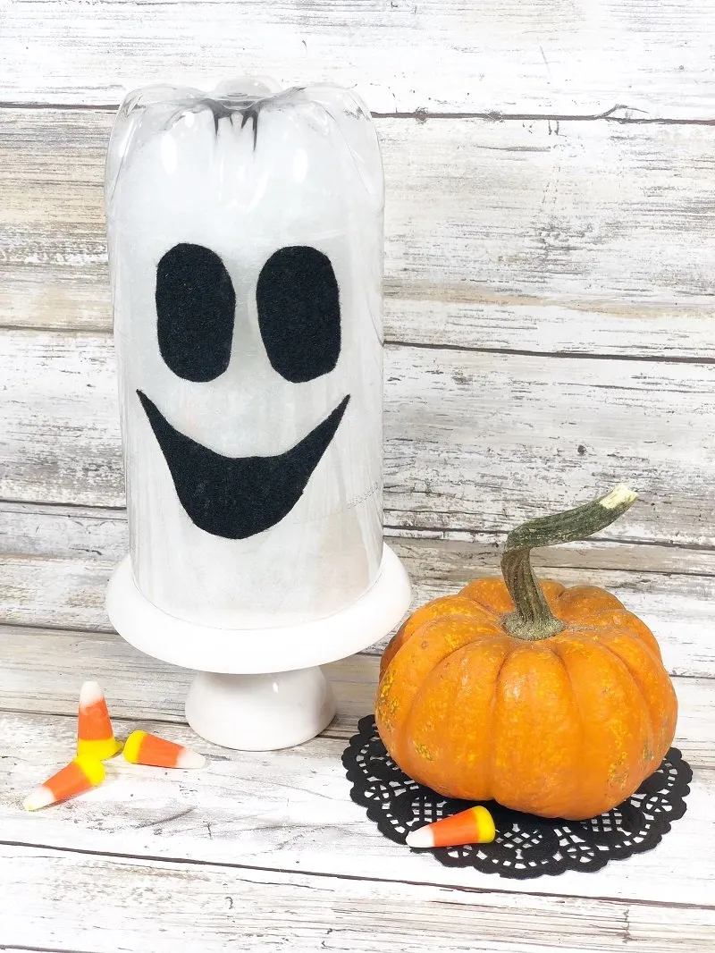 Recycled Bottle Halloween Ghosts