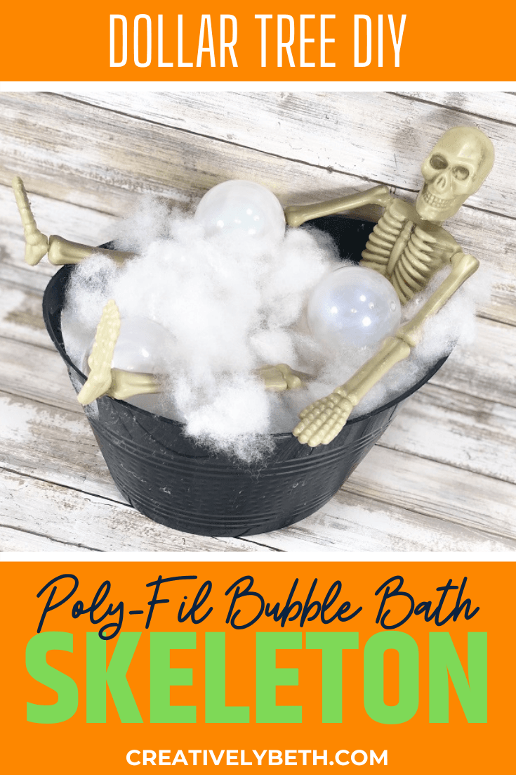 How to DIY Skeleton Bubble Bath with Poly-Fil