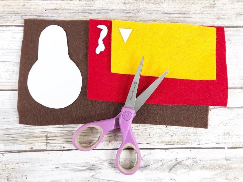 Rainbow Ribbon Turkey Decorations for Thanksgiving