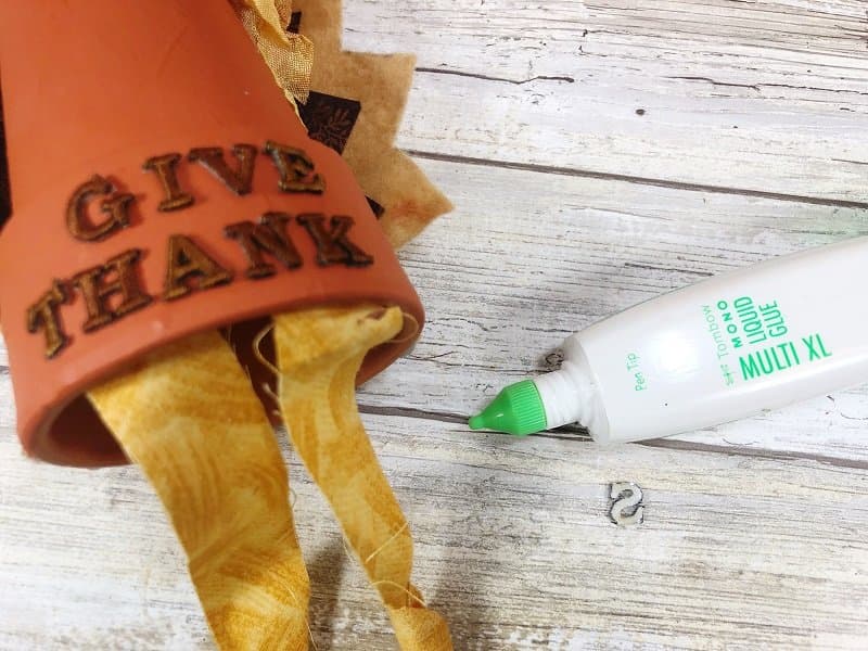 Clay Pot Turkey Thanksgiving Decoration