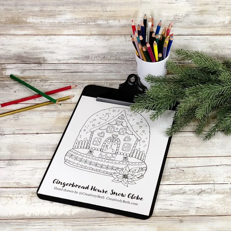 Free Hand-Drawn Christmas Coloring Pages to Print