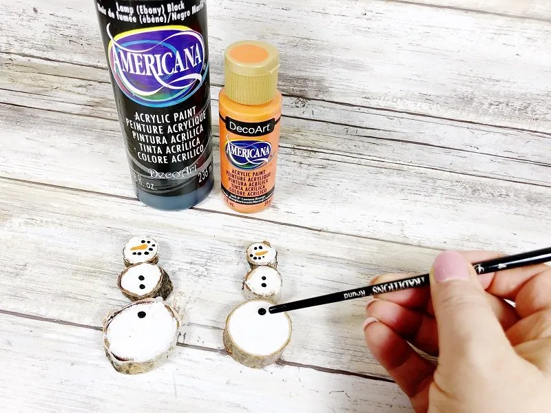 Tree Branch Snowman Ornaments