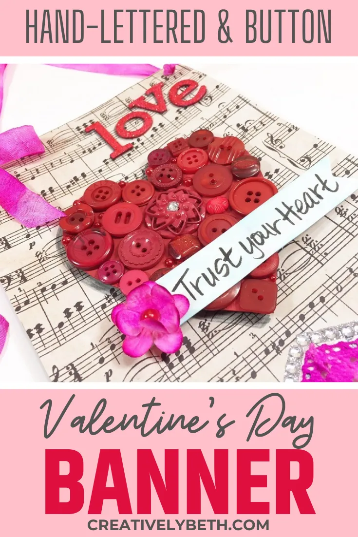 Hand Lettered Love Banner for Valentine's Day