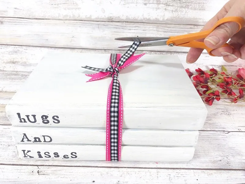 Valentine's Day Book Stack a Dollar Tree DIY