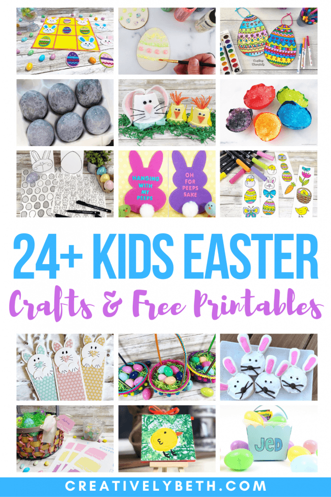 24+ of the Cutest Easter Kids Crafts and Free Printables