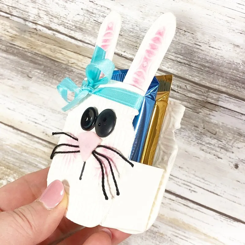 Die Cut Bunny Treat Holder for Easter