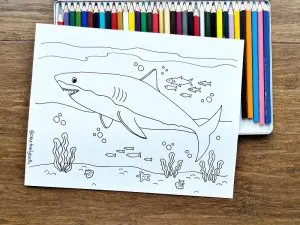 FREE Shark Coloring Pages for Shark Week