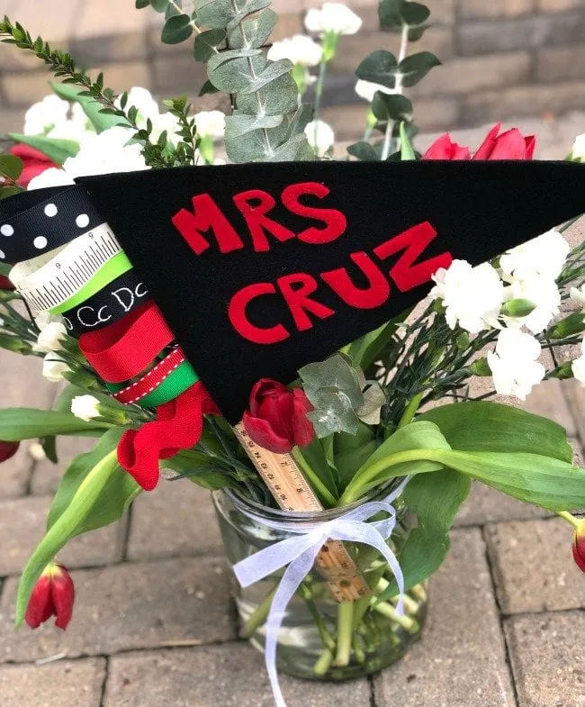 LAURA Kunin-Felt-Teacher-Appreciation-Pennant | Creatively Beth