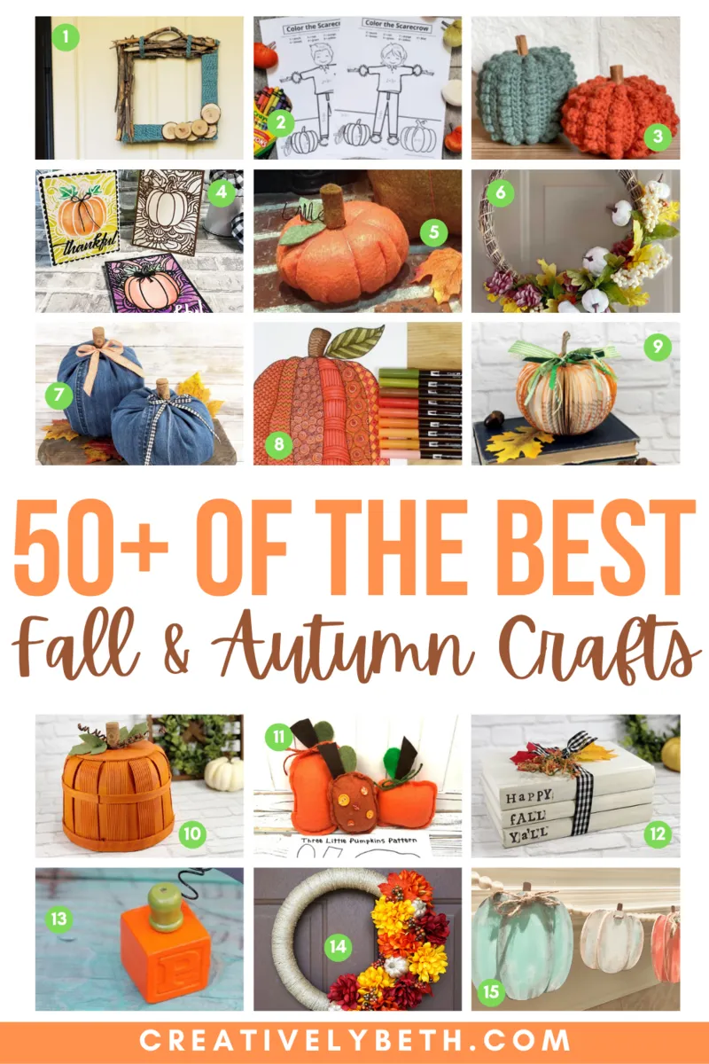 50+ of the BEST Fall Crafts and Home Decor