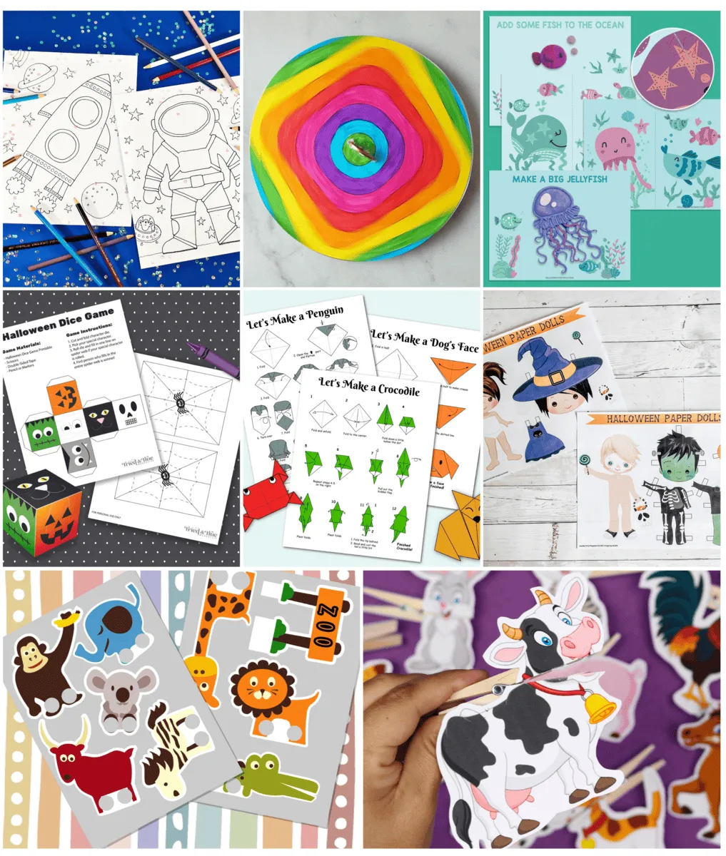 Astronaut and Spaceship Coloring Pages for Kids