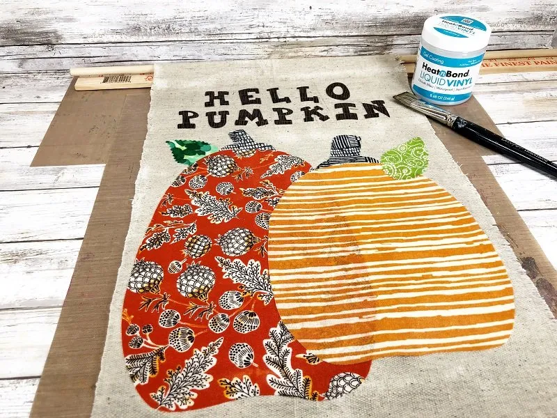 DIY Fall Pumpkin Flag with Therm-O-Web Adhesives