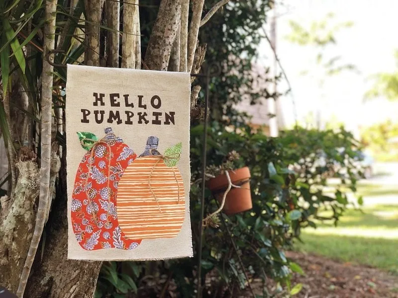 DIY Fall Pumpkin Flag with Therm-O-Web Adhesives