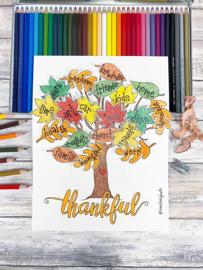FREE PRINTABLE THANKFUL TREE CREATIVELY BETH 09 | Creatively Beth