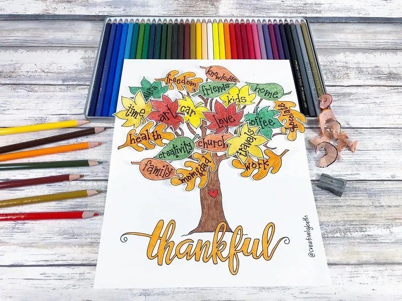 FREE PRINTABLE THANKFUL TREE CREATIVELY BETH 10 | Creatively Beth