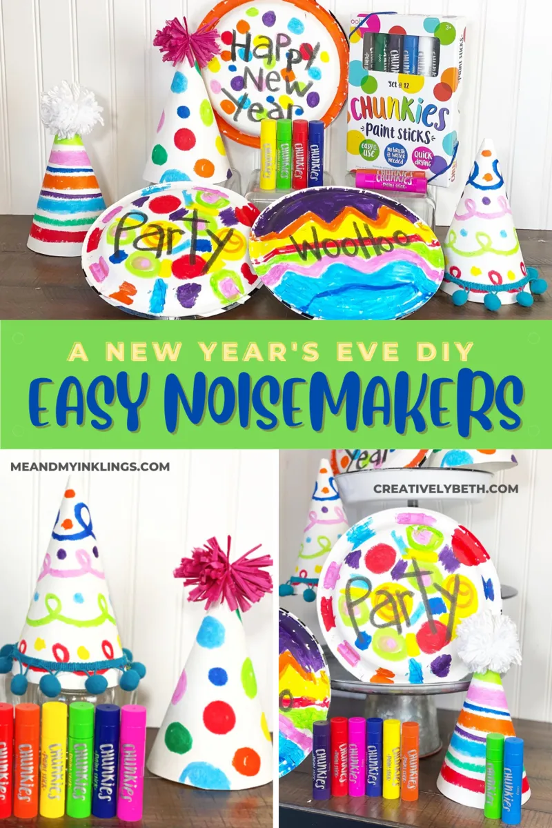 Easy DIY Noisemakers for New Year's Eve