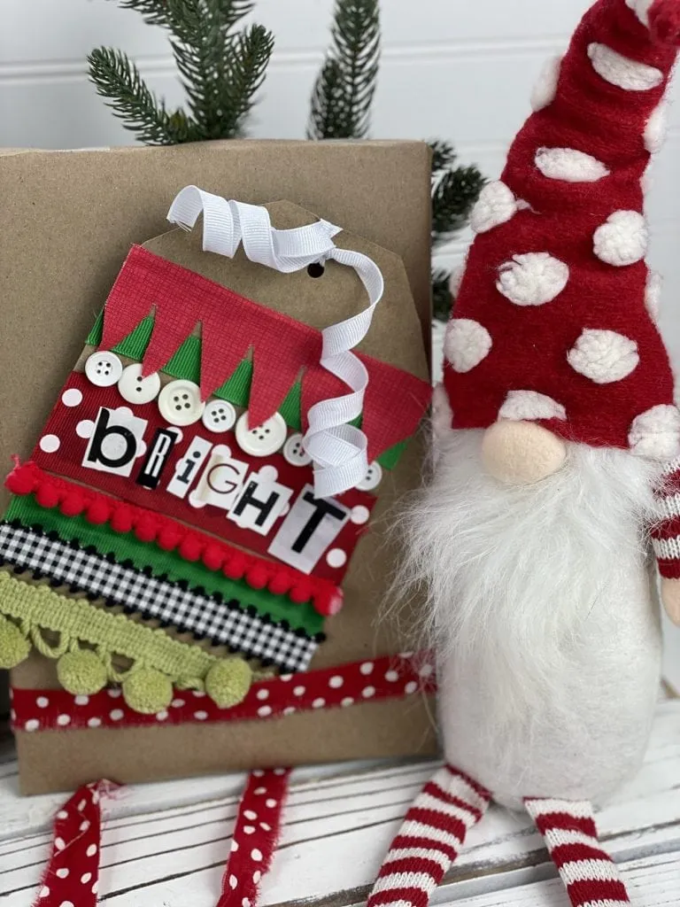 Recycled Cardboard Scrap Tags for the Holidays
