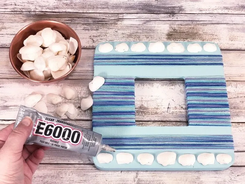 Easy Hemp Cord Wrapped Frame for Coastal Decor