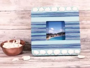 Easy Hemp Cord Wrapped Frame for Coastal Decor