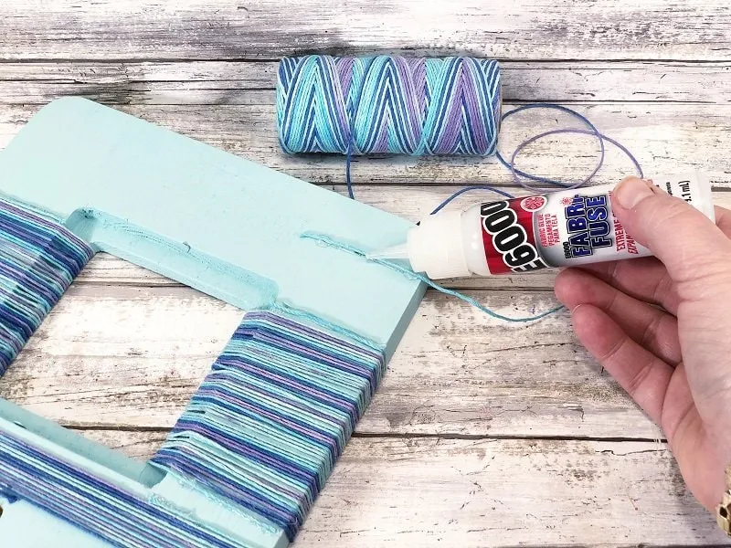 Easy Hemp Cord Wrapped Frame for Coastal Decor