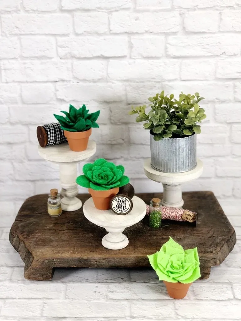 DIY Felt Succulent Trio with Free Patterns