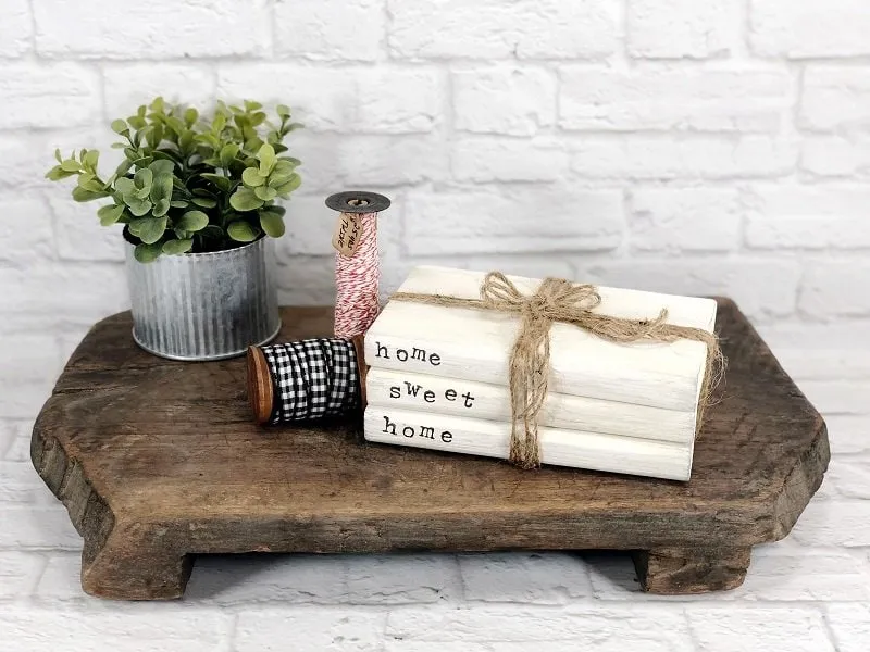 DIY Mini Book Stack Featured Creatively Beth | Creatively Beth