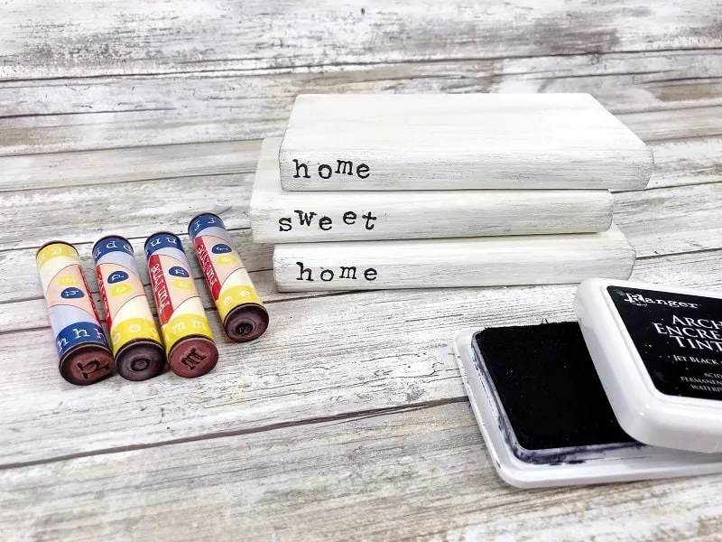 DIY Mini Book Stack for Tiered Tray Decor