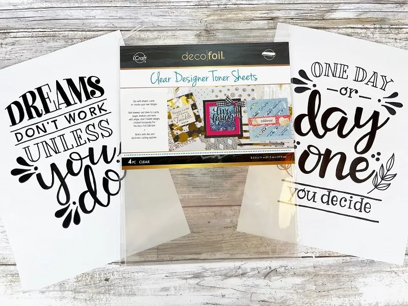 Free Printable Quotes to Foil On Clear Toner Sheets Creatively Beth ...