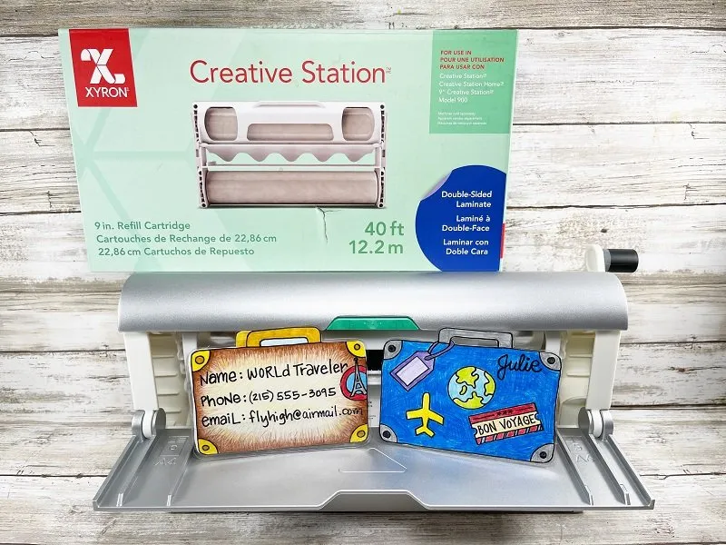 How to Make Laminated Luggage Tags with a Free Printable