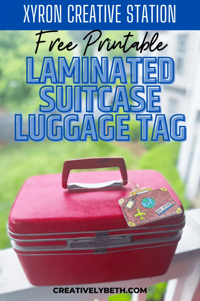 How to Make Laminated Luggage Tags with a Free Printable