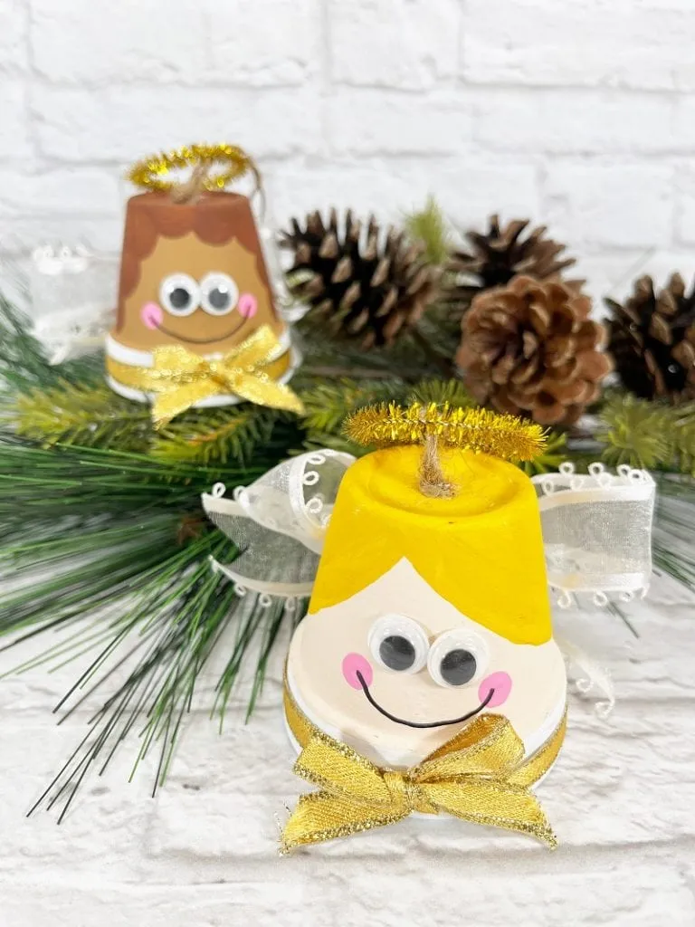 Dollar Tree Christmas Crafts Clay Pot Angel