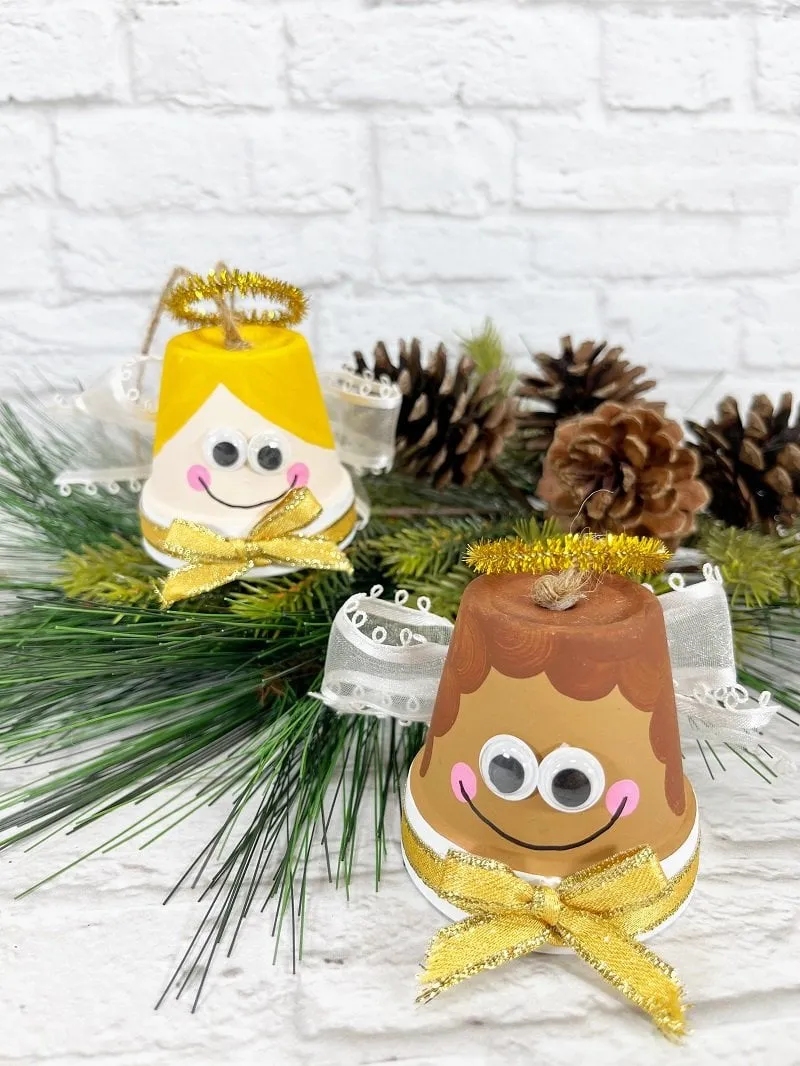 Dollar Tree Christmas Crafts Clay Pot Angel