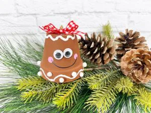 Dollar Tree Christmas Crafts Clay Pot Gingerbread