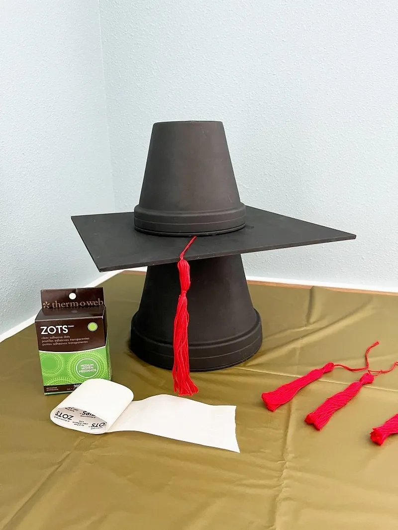 Create a DIY Graduation Cap Cupcake Stand and Cake Plate
