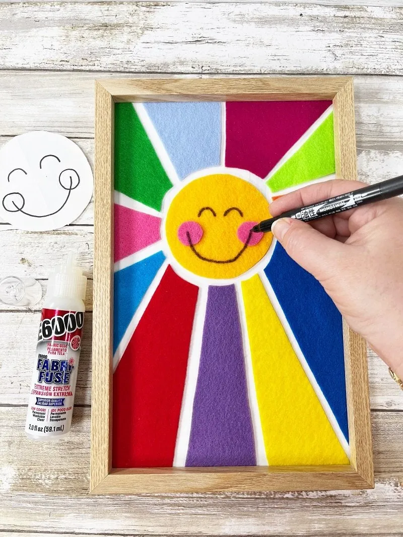 Easy Rainbow DIY Felt Wall Art with Kunin