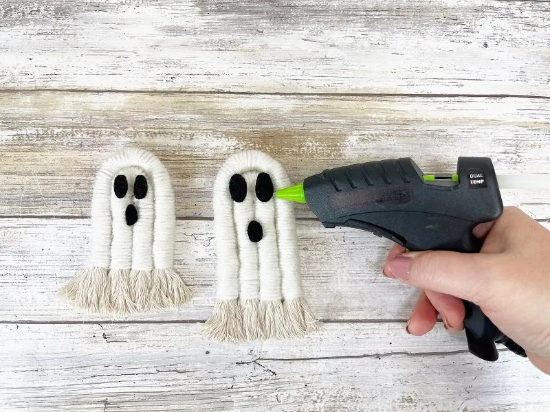 DIY Macrame Ghosts with Red Heart Yarn