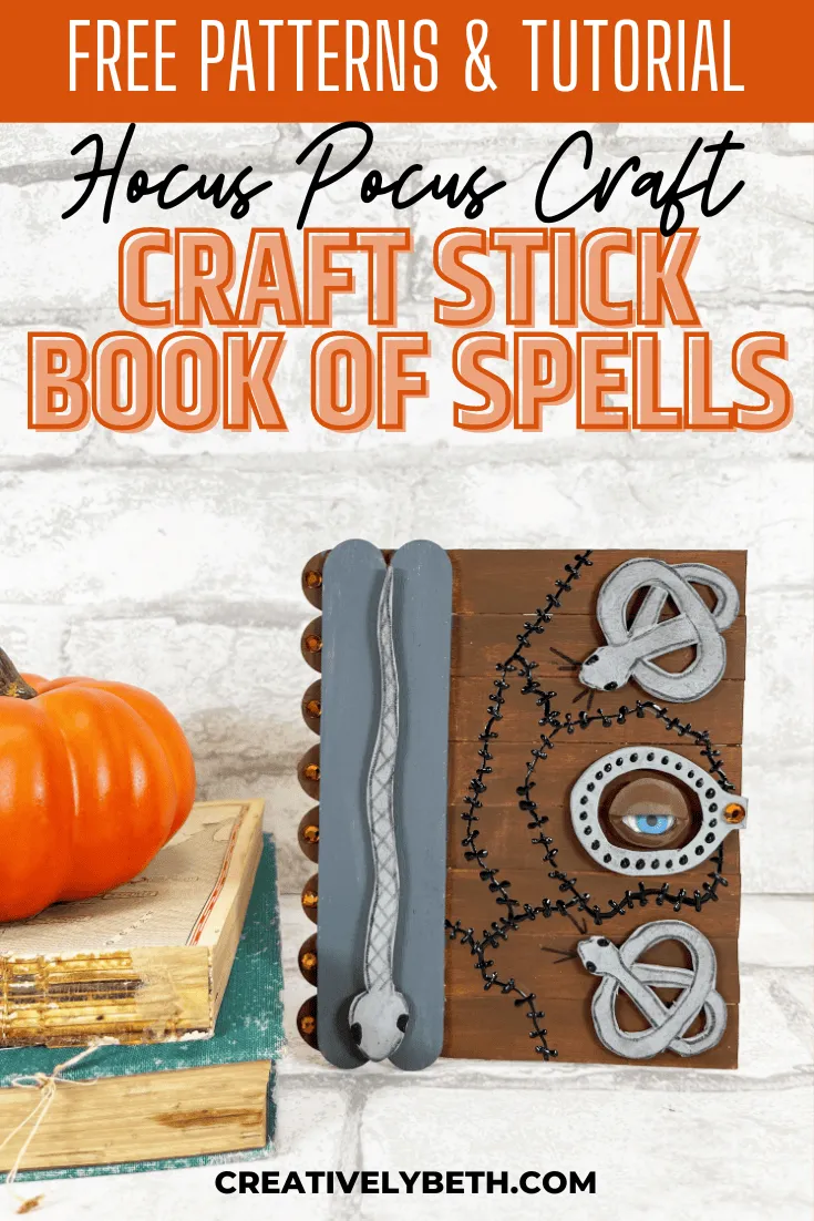 Dollar Tree Book of Spells a Hocus Pocus Craft