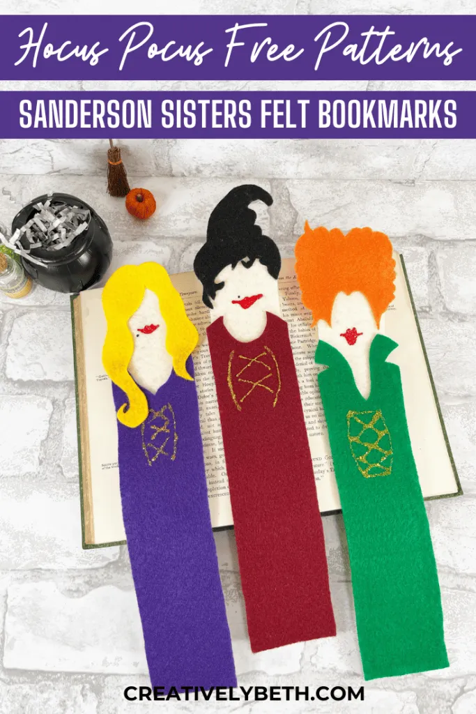 Free Printable Sanderson Sisters Bookmarks a Hocus Pocus Craft
