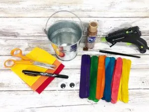 Craft Stick Thankful Bucket Dollar Tree Craft