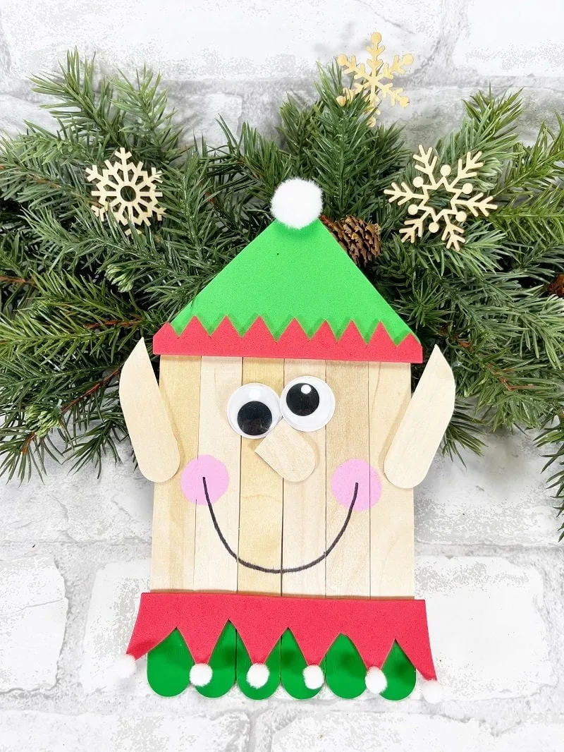 Dollar Tree Christmas Craft Stick Elf