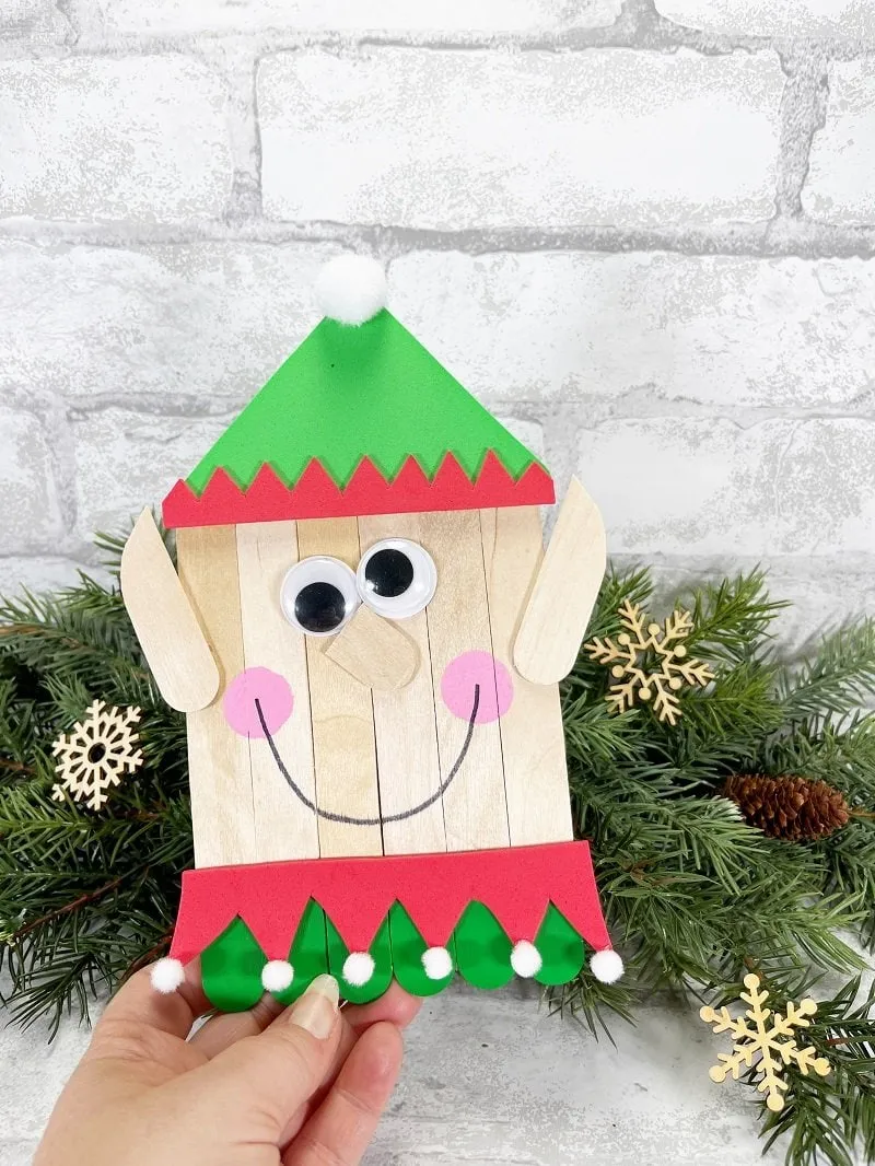 Dollar Tree Christmas Craft Stick Elf