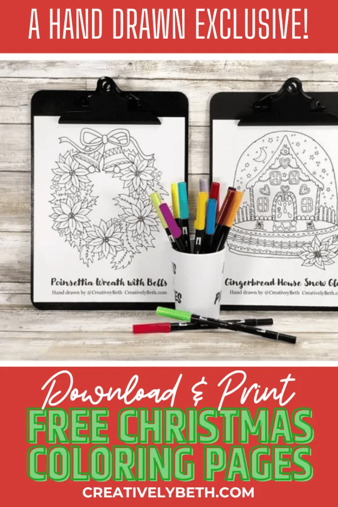 Free Hand-Drawn Christmas Coloring Pages to Print