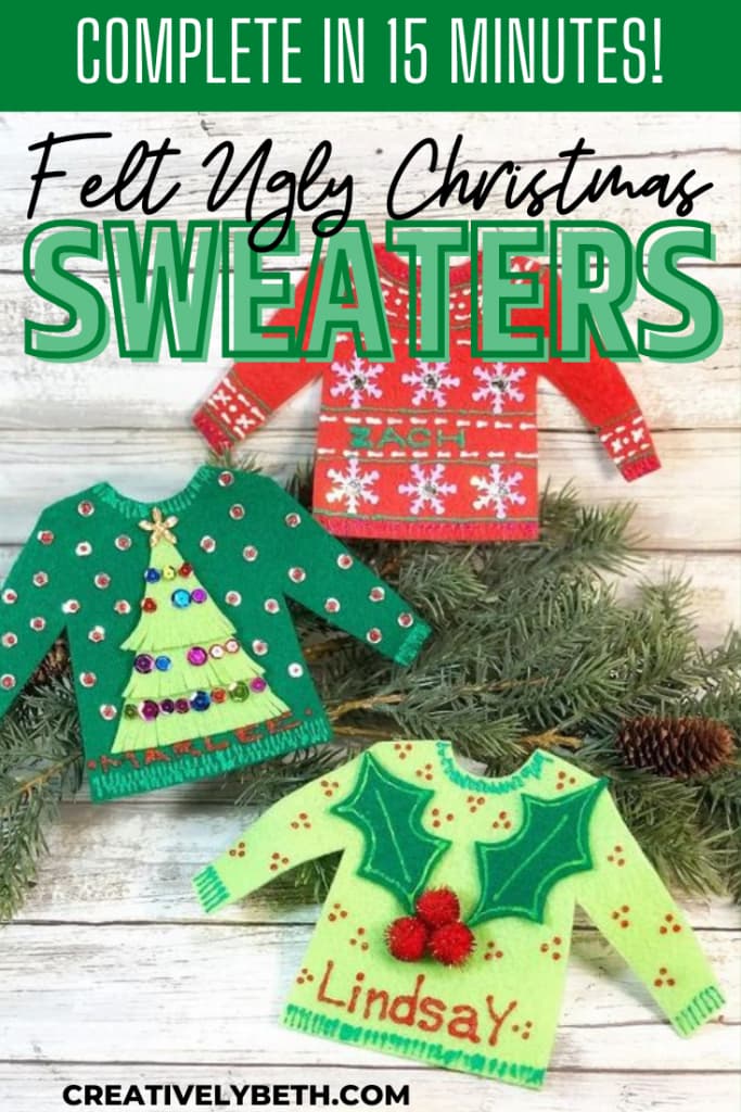 Personalized Ugly Christmas Sweater Ornaments