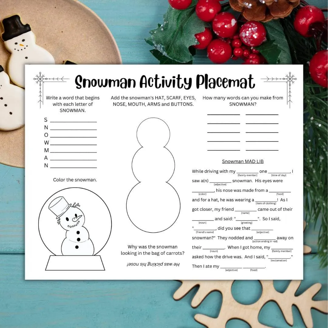 The BEST Snowman Crafts, Free Printables, and DIYs