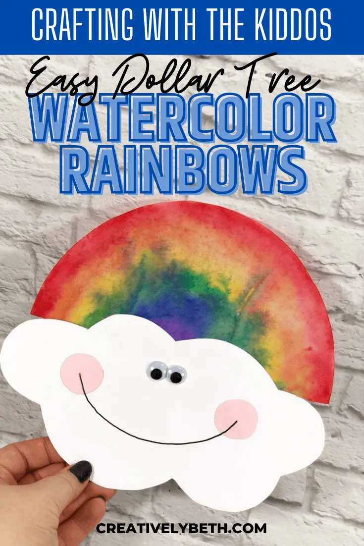 Watercolor Coffee Filter Rainbows a Kids Color Blending Craft