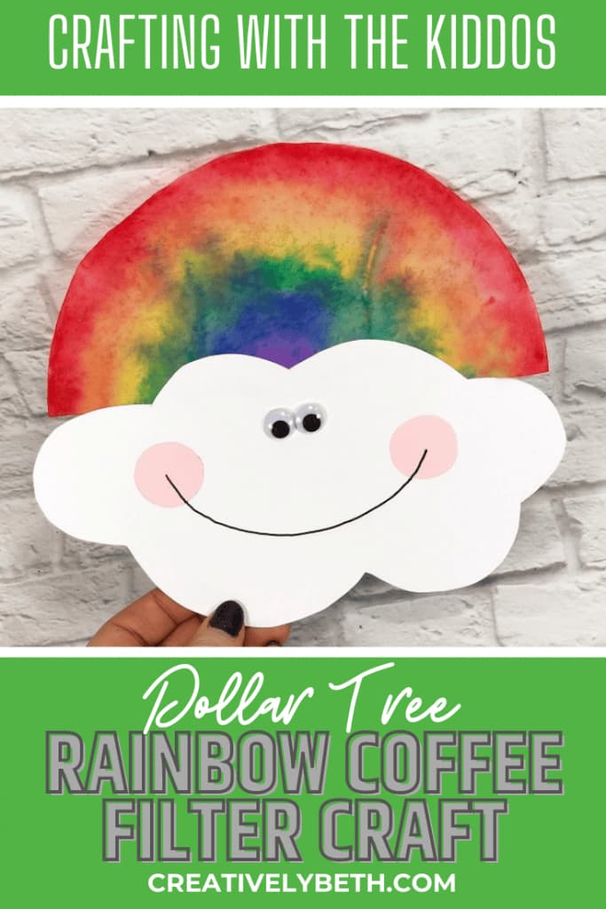 Watercolor Coffee Filter Rainbows a Kids Color Blending Craft