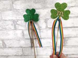 5 Minute Dollar Tree Shamrock Wands