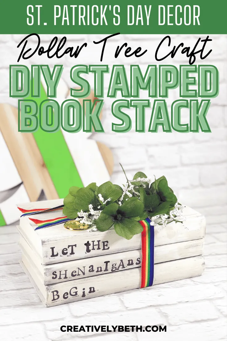 St. Patrick's Day Book Stack